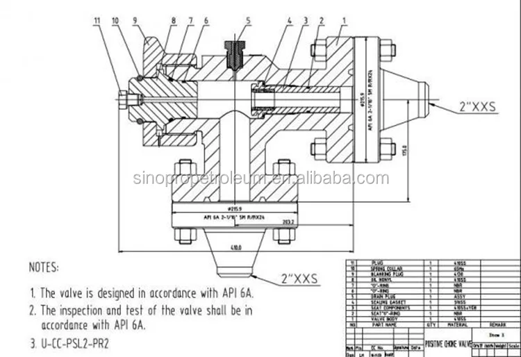 Api 6a Hydraulic Adjustable Choke Valve For Choke Manifold - Buy High ... Api 6a Hydraulic Adjustable Choke Valve For Choke Manifold - Buy High ...