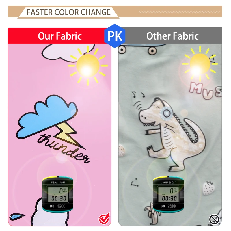 Custom Design Photochromic Fabric Clothing Mix Used Sun-protective ...