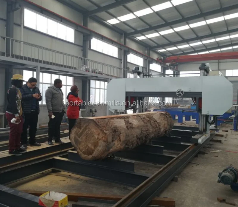 Horizontal Band Saw Wood Sawmill Log Cutting - Buy Wood Sawmill Log ...