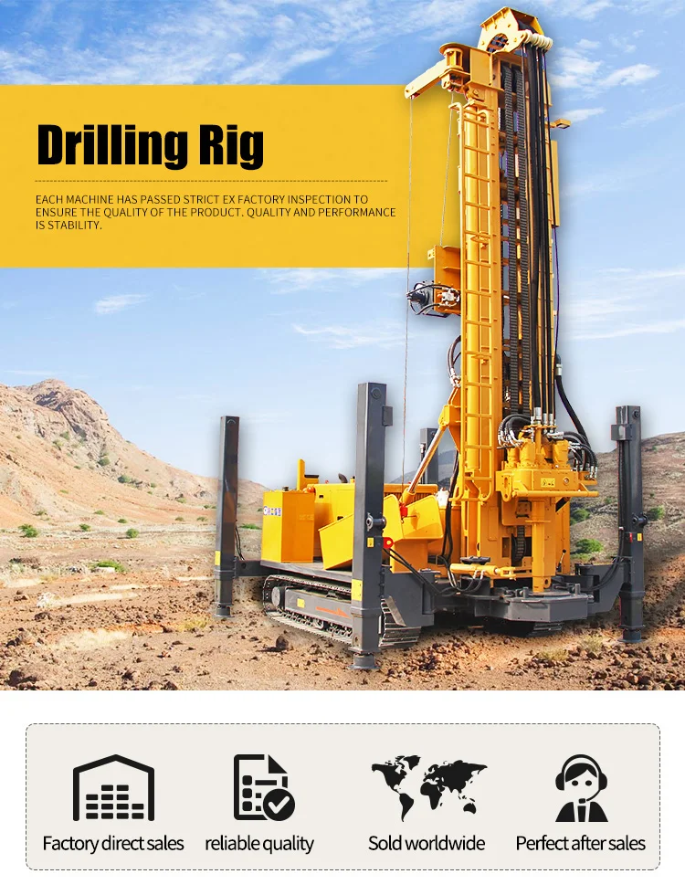 Model Hw7/350 Drill Depth 700m Deep Water Well Drilling Rig Machine ...