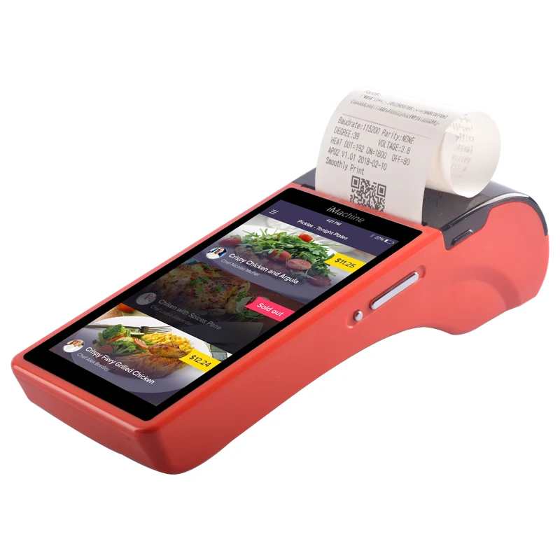 5" Handheld Mobile Pos Terminal Android Pos Touch Screen Pos With Gprs ...