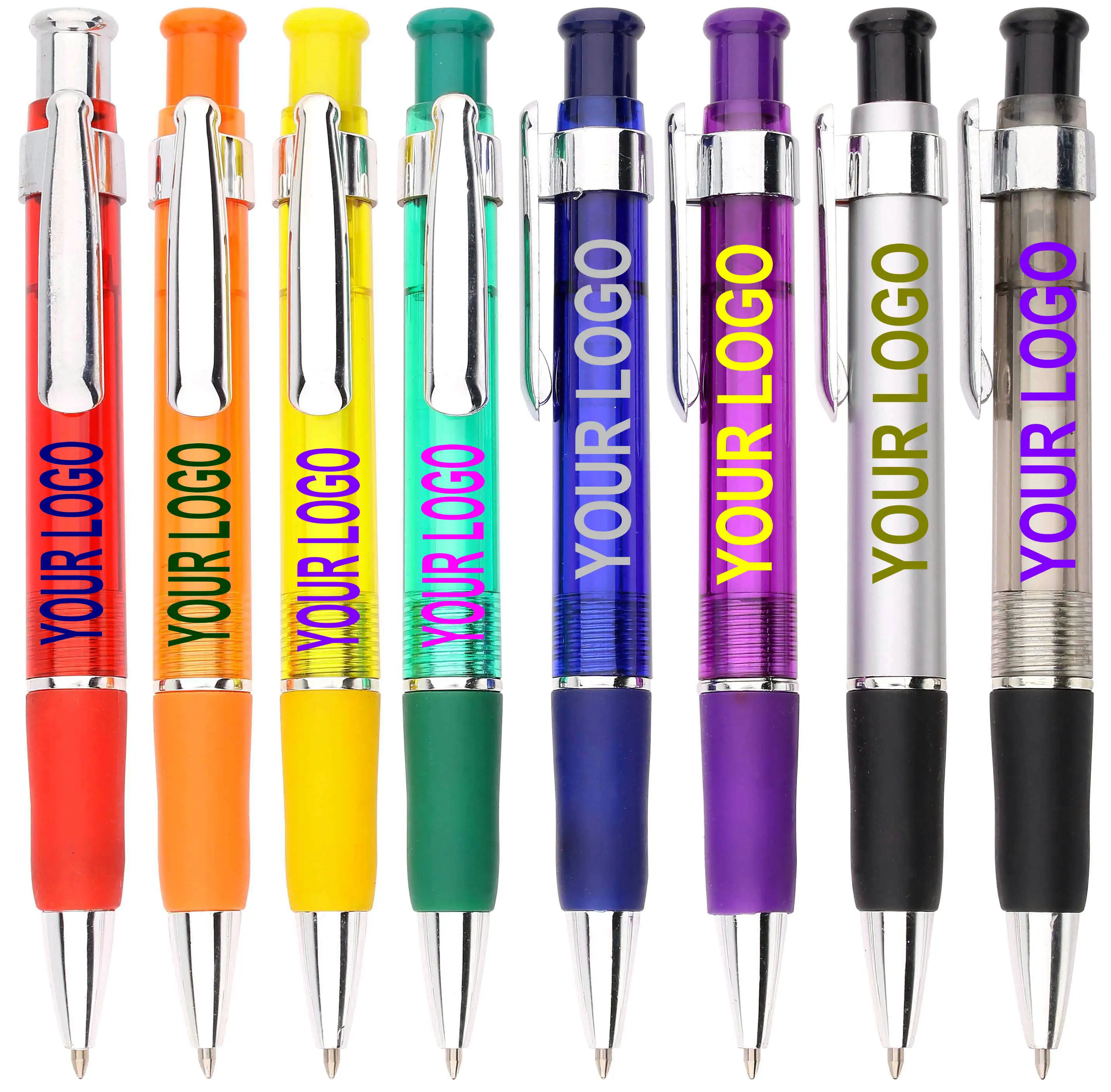 Transparent Fat Barrel Customized Big Size Logo Printed Ball Ballpoint ...