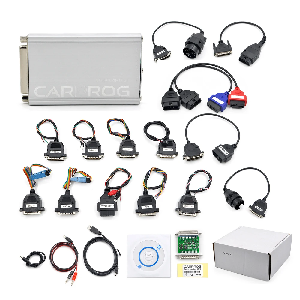 Carprog-adaptador De Alta Calidad V10.93 Con 21 Adaptadores,Compatible ...