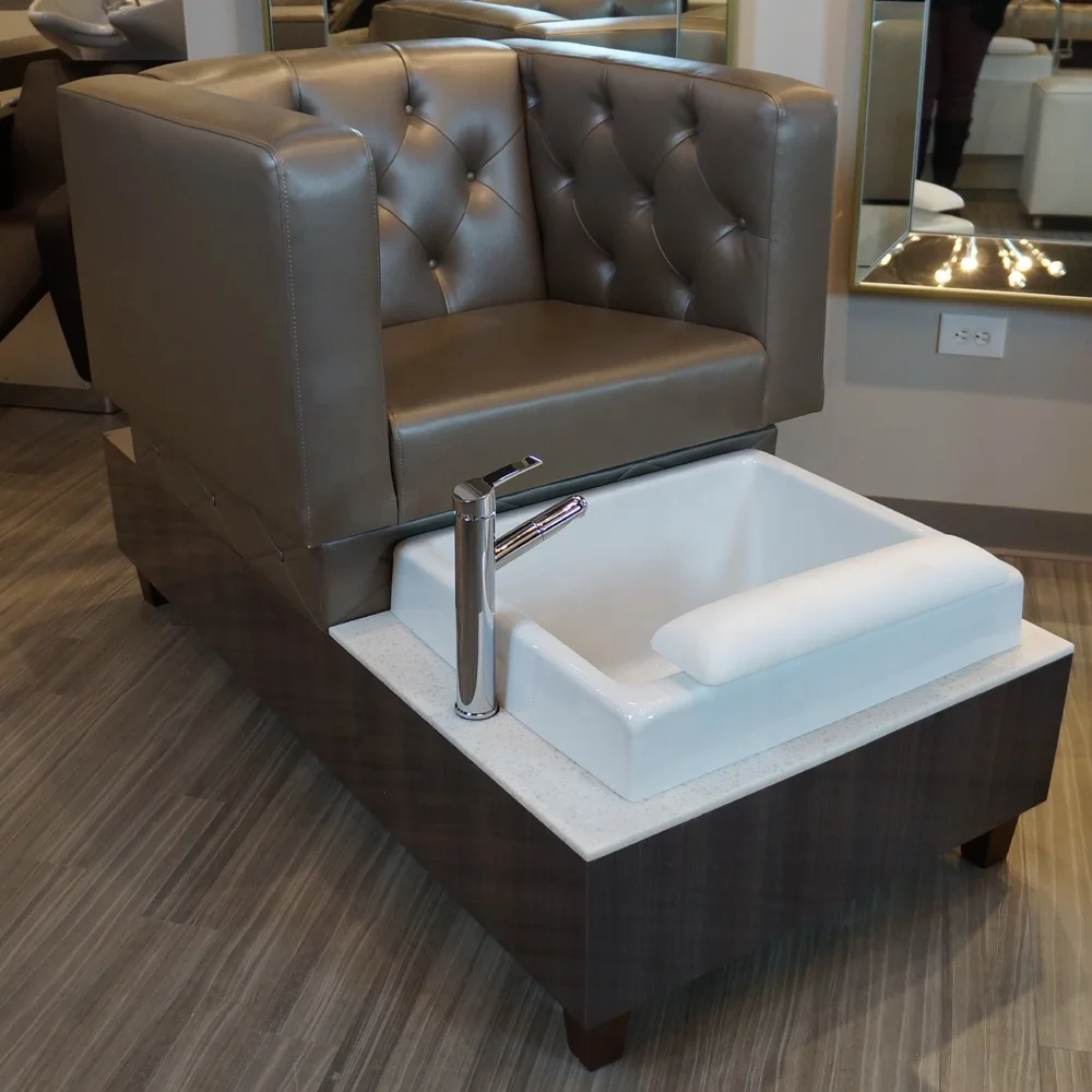 Modern Luxury White Leather Manicure Pedicure Chair Single Simple ...