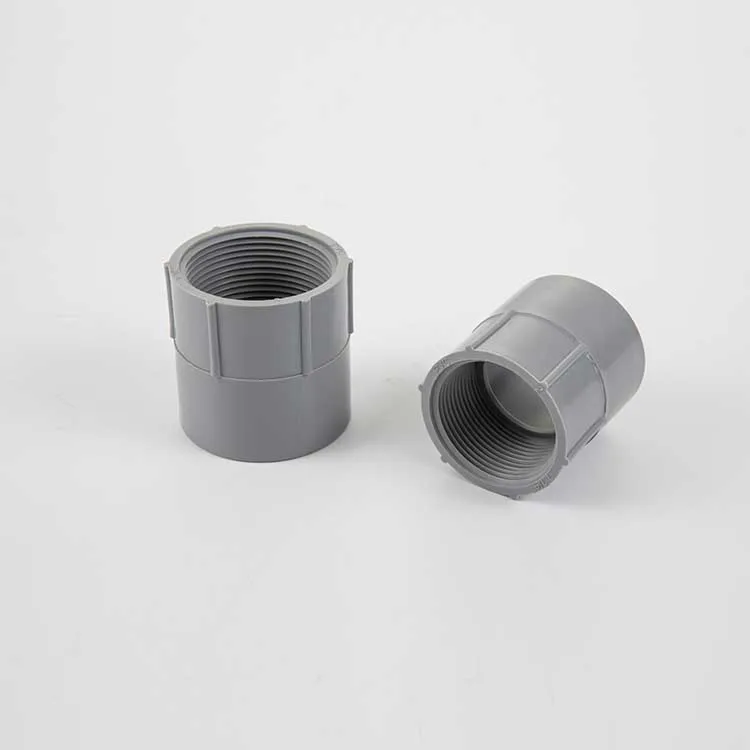 PVC Pipe Round Thread Conduit Fittings - Electrical Adapters