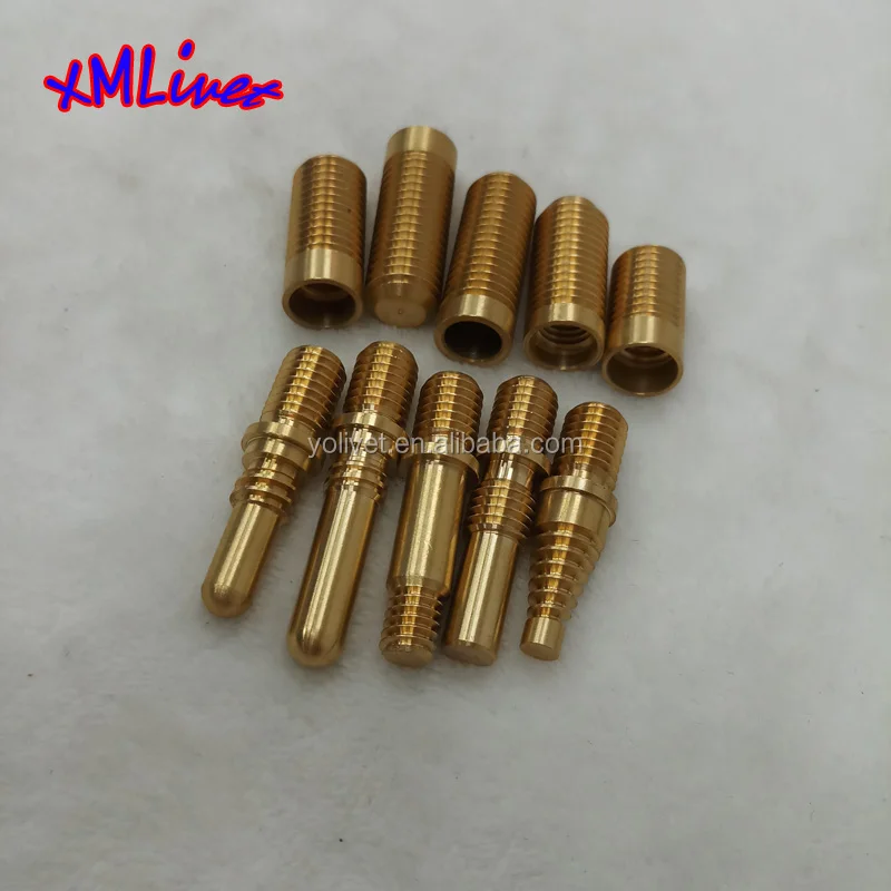 Xmlivet Snooker Cue Joint Thread Brass Pin and Insert