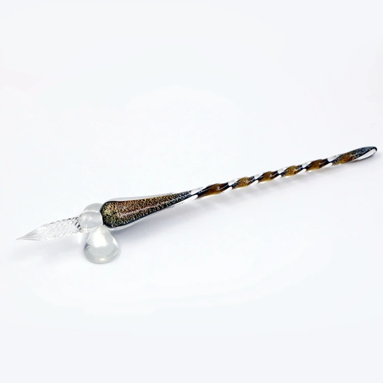 Dichroic Starry Sky Glass Calligraphy Pen - Murano Dip Ink