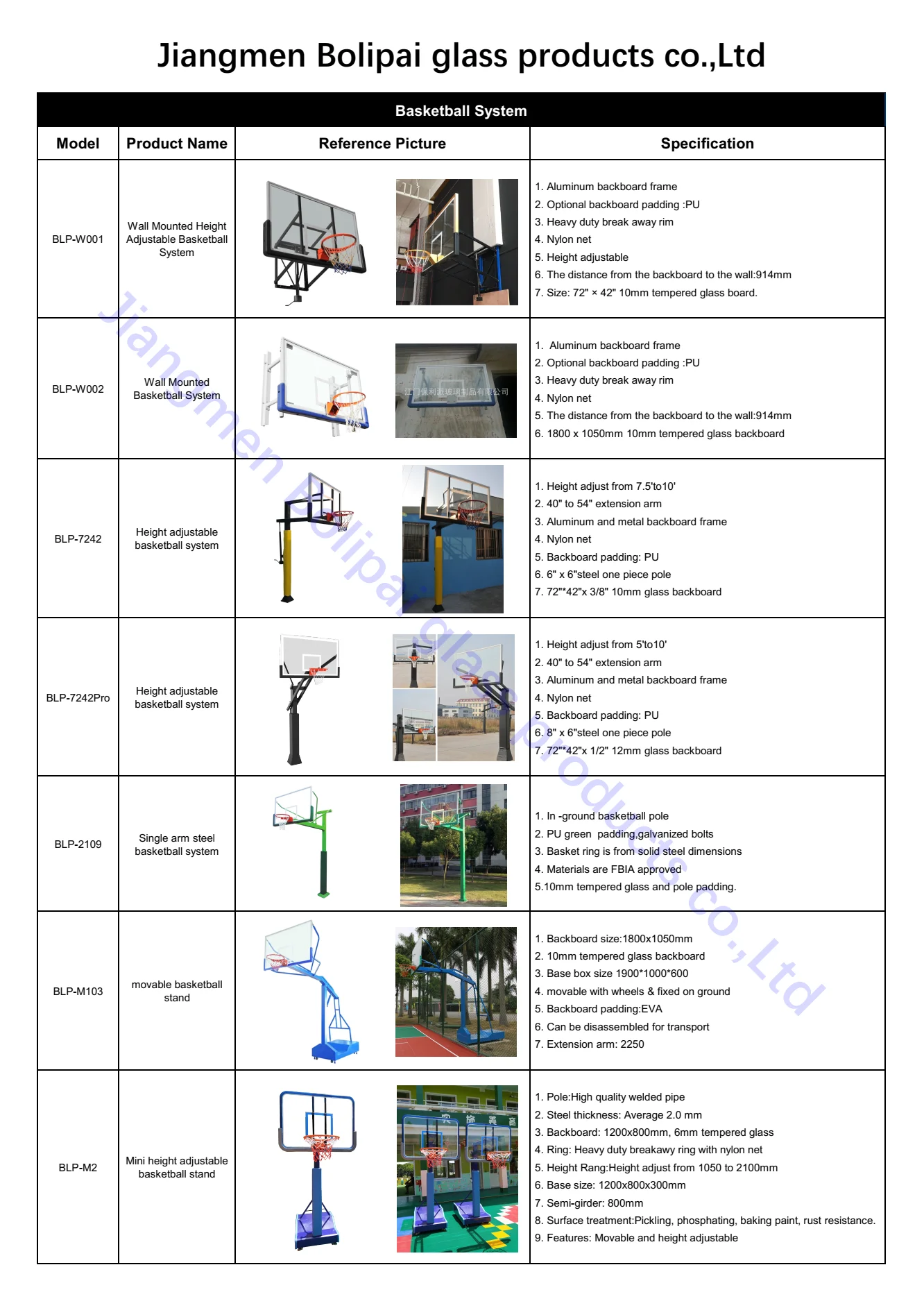 Custom Inground Basketball Pole Height Adjustable Basketball Hoop With ...