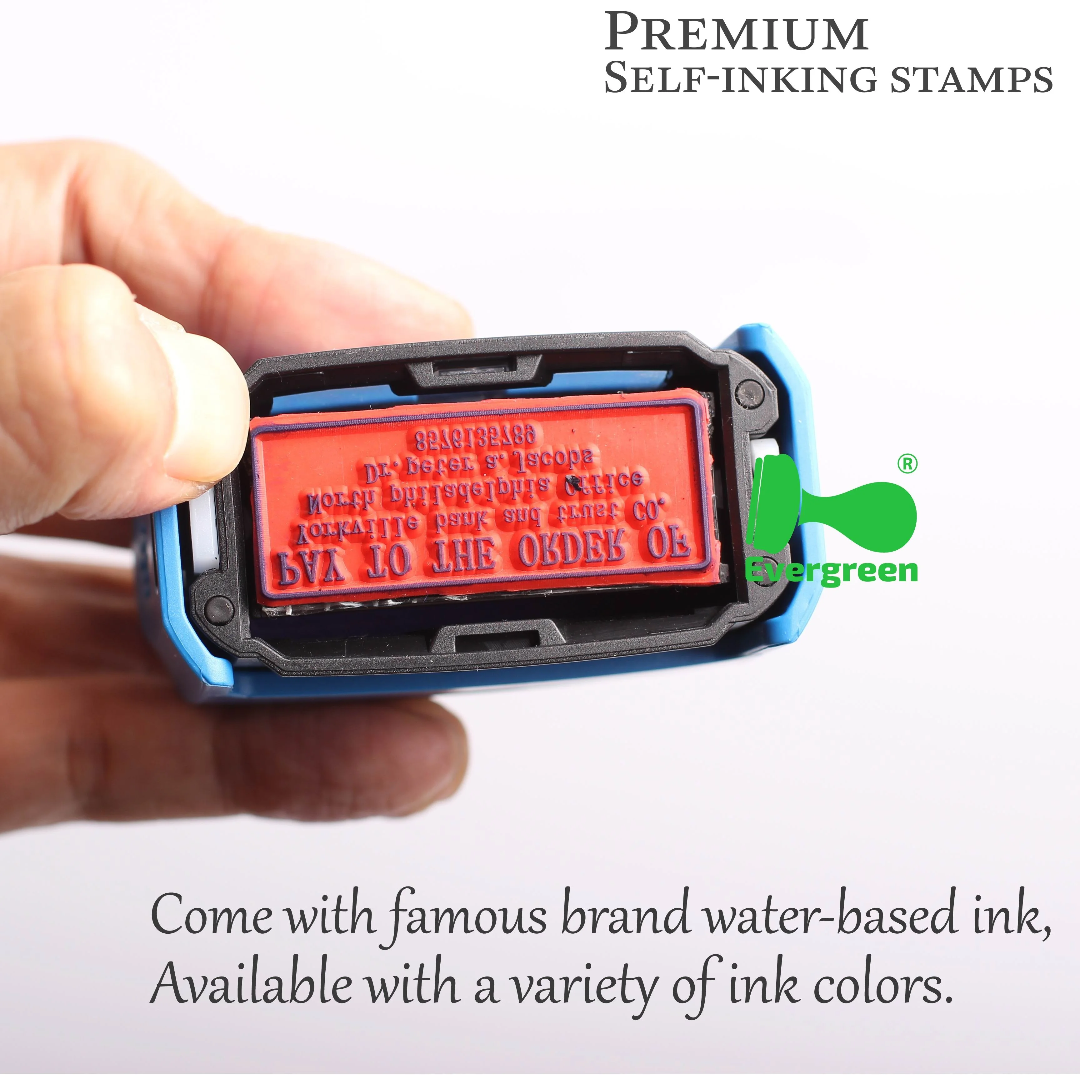 Evergreen Self-Inking Stamps - Fast, Reliable, Customizable