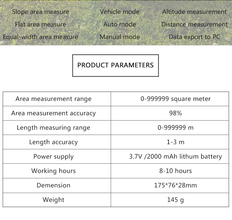 Nf-198 Gps Land Meter Outdoor Land Survey Instrument Farmland ...