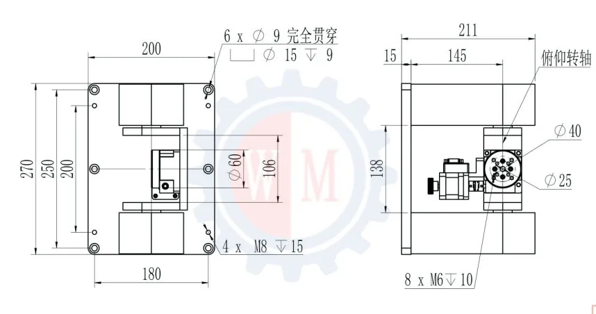 Wmd2h Precision Motorized Positioning Rotating Stage Two Axis Plate Xy ...
