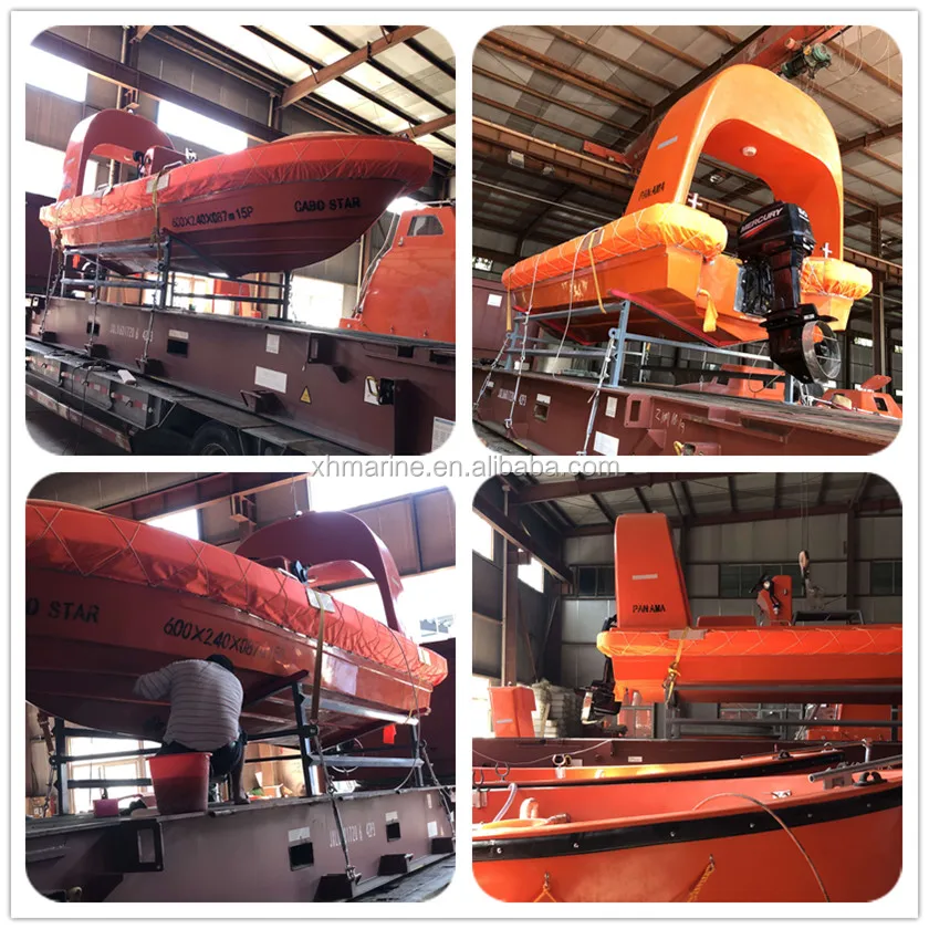 6m FRP Fast Rescue Boat - Marine FRC with Electric Hydraulic Davit