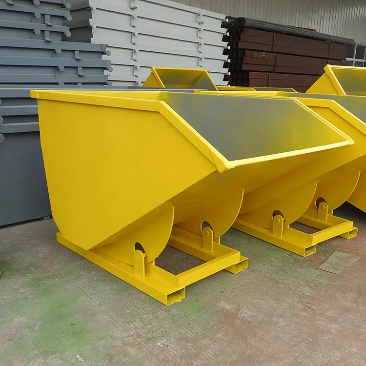 Construction Waste Management Self Tipping Bins / Dumping Hoppers - Buy ...