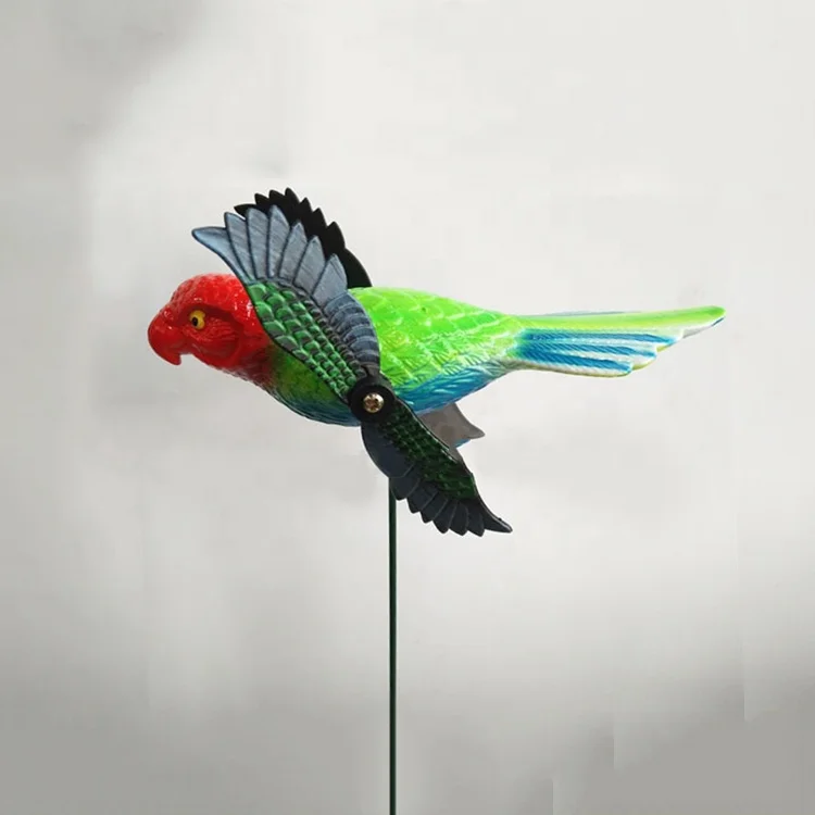 Outdoor Items Plastic Windmill Kit Ornaments Bird Garden Sticks,Parrot ...