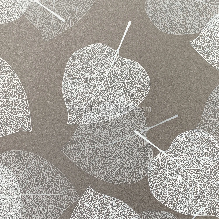 Leaf Pattern PVC Static Film for Window Glass - Waterproof & Decorative