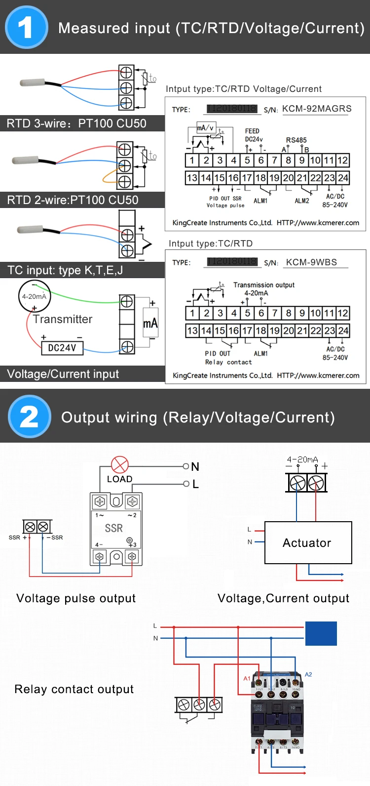 Universal TC/RTD Input PID Controller with RS485/232 MODBUS-RTU