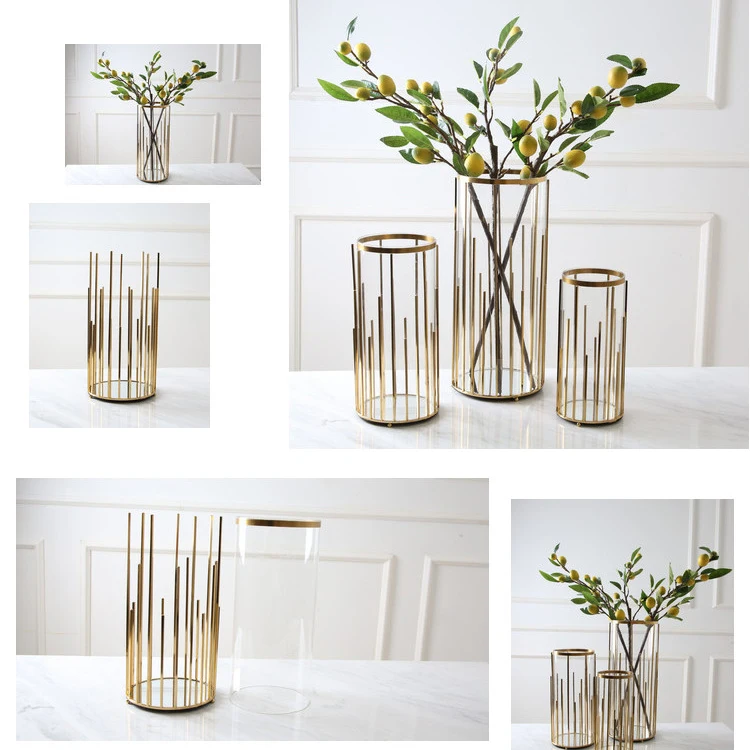 Wholesale Moderndecoration Small Round Rose Gold Metal Frame Clear ...