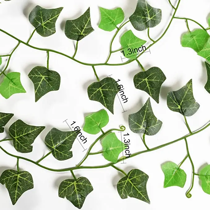 12 Strands Artificial Ivy Leaf Plants Vine Hanging Garland