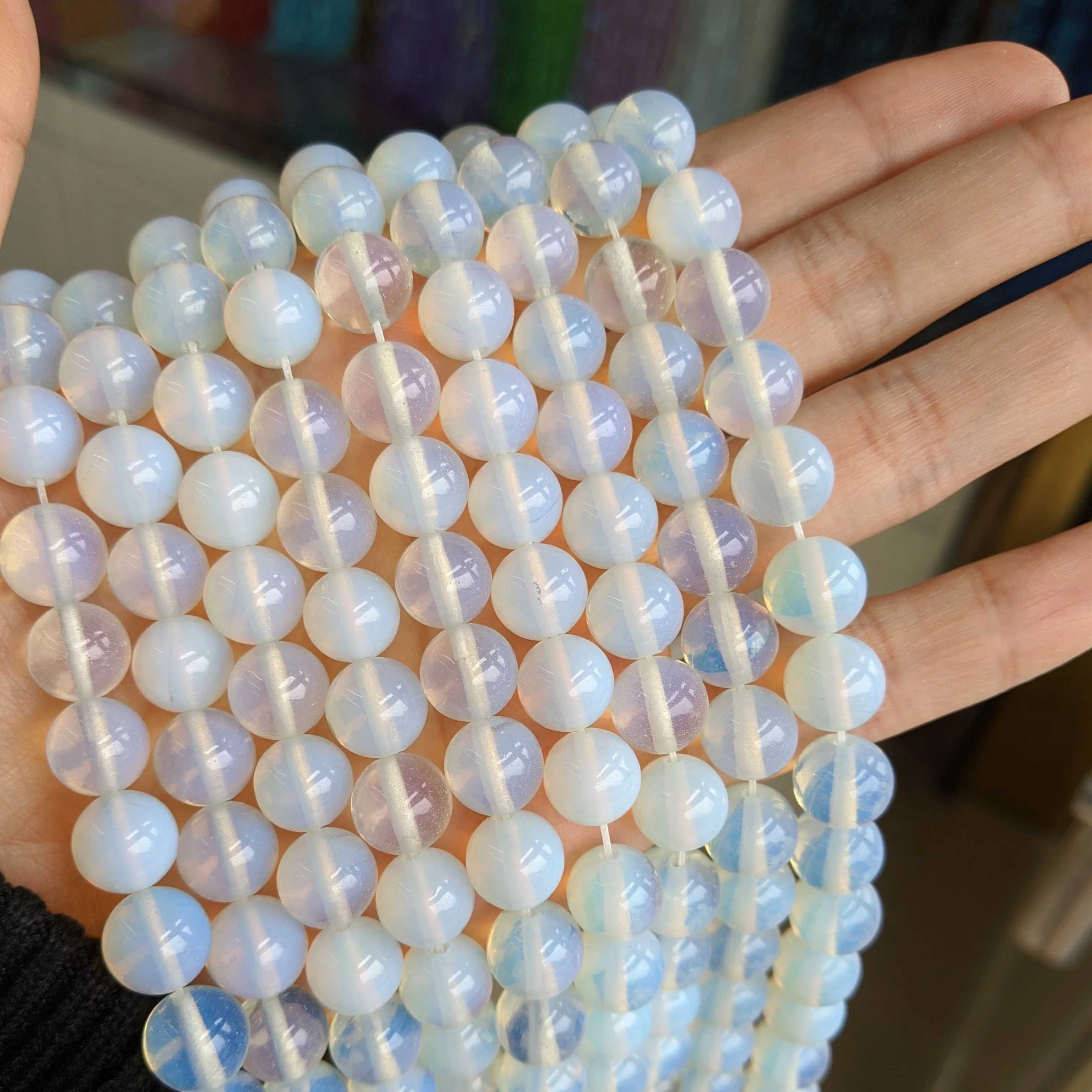 Opalite Natural Stone 4/6/8/10/12/14mm Polished Smooth Loose Round ...