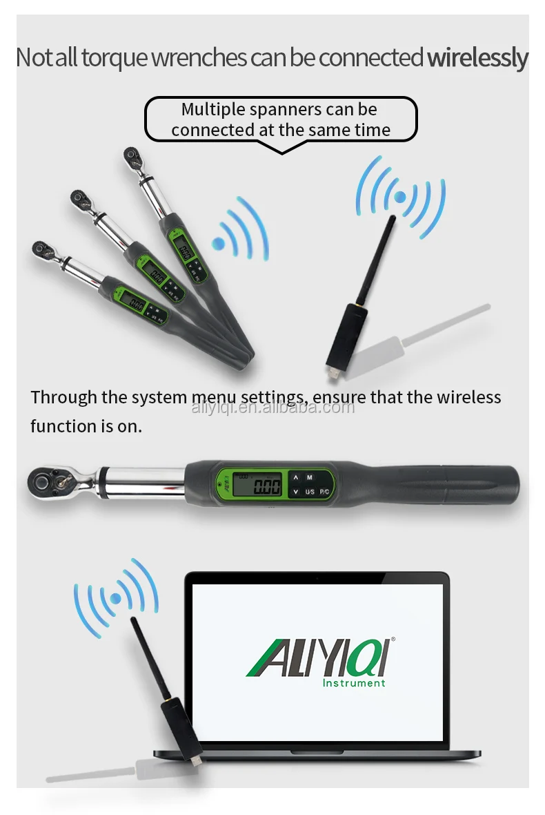 ALIYIQI Bluetooth Digital Torque Wrench 200nm - Precision & Durability