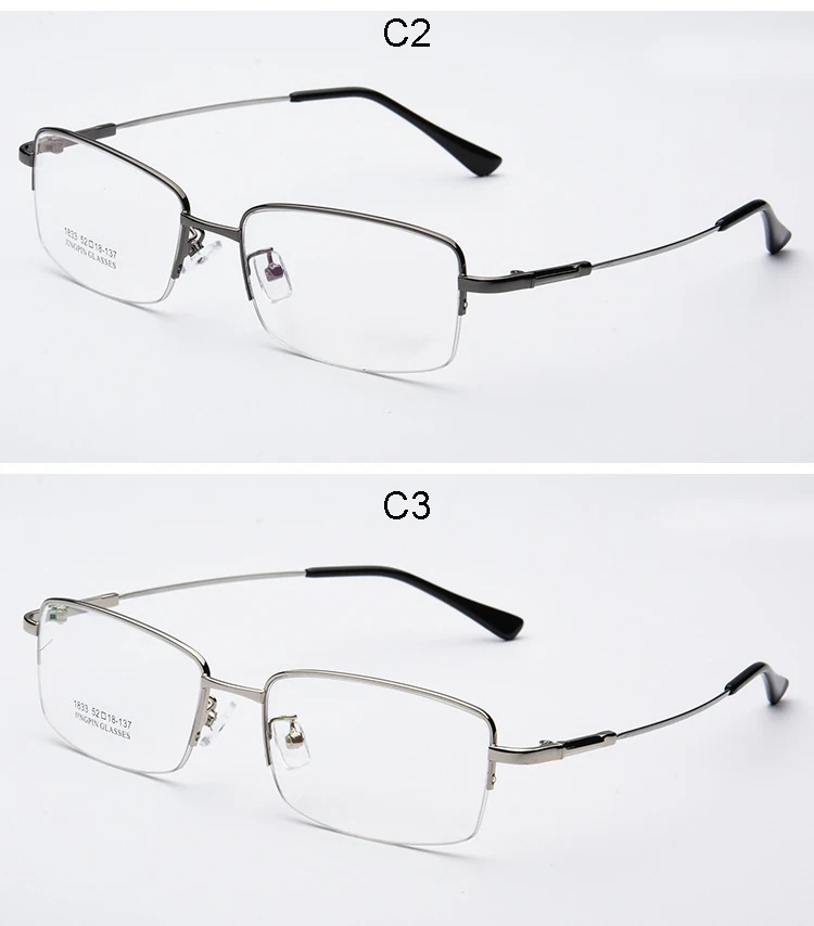 Pg0157 Mens Semi Rimless Eyeglasses Frames Optical - Buy Metal Frames ...