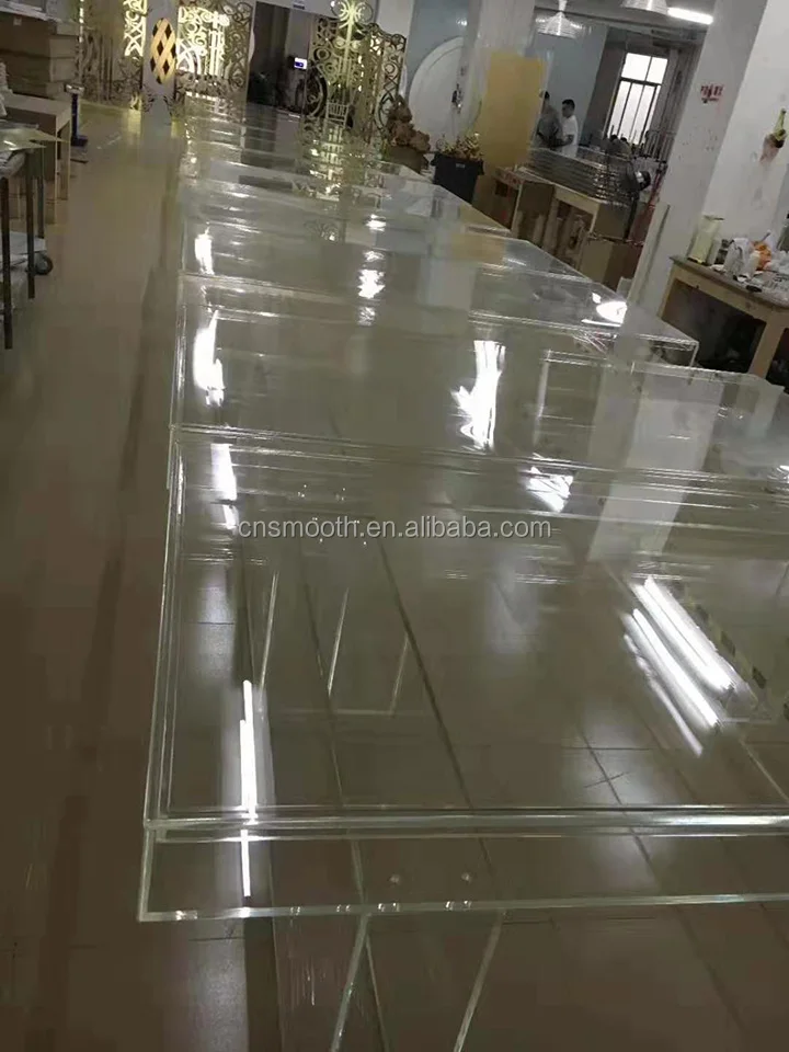 New Style Modern Square Clear Acrylic Wedding Dining Ghost Table - Buy ...