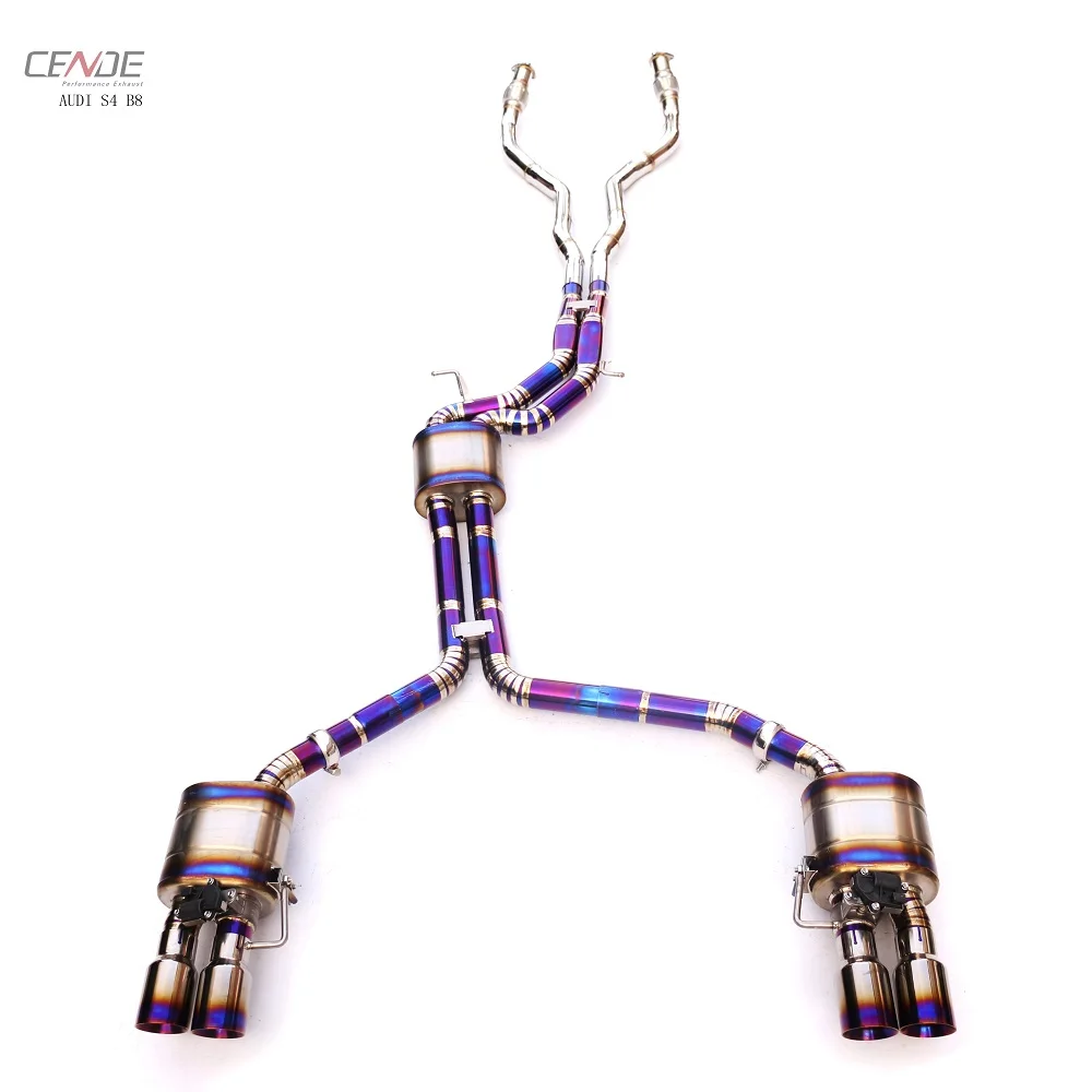 Cende Performance Titanium Catback Exhaust With Cutout Valve For Audi ...