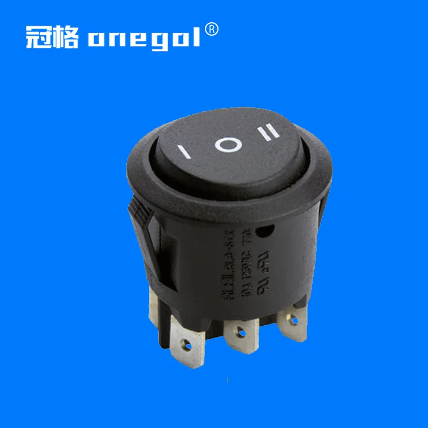 Leci-interruptores Basculantes Redondos,Luz Verde,4 Pines,Encendido Y ...