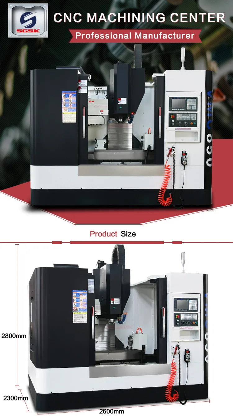 4 Axis Milling Cnc Aluminum Milling Vmc850 220v Cnc Milling Machine ...