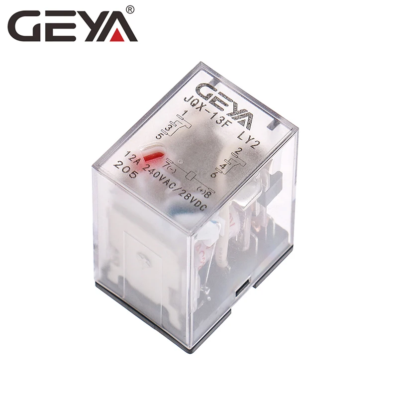 GEYA JQX-13F LY2 AC 12A 48V 8 Pin Relay - General Purpose