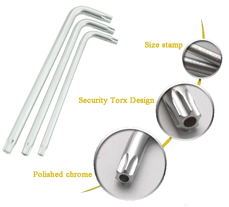 Torx Wrench With Hole and Allen Key Set