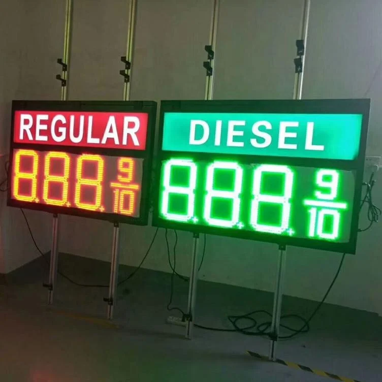 16" Inch Red 7 Segment LED Gas Oil Petrol Station Price Display
