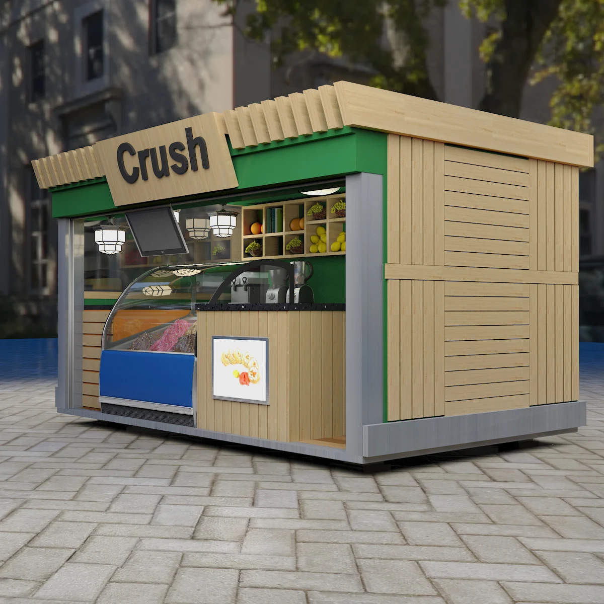 Outdoor Food Kiosk Coffee Shop Design Von Mobile Food Stand Eis Kabine ...