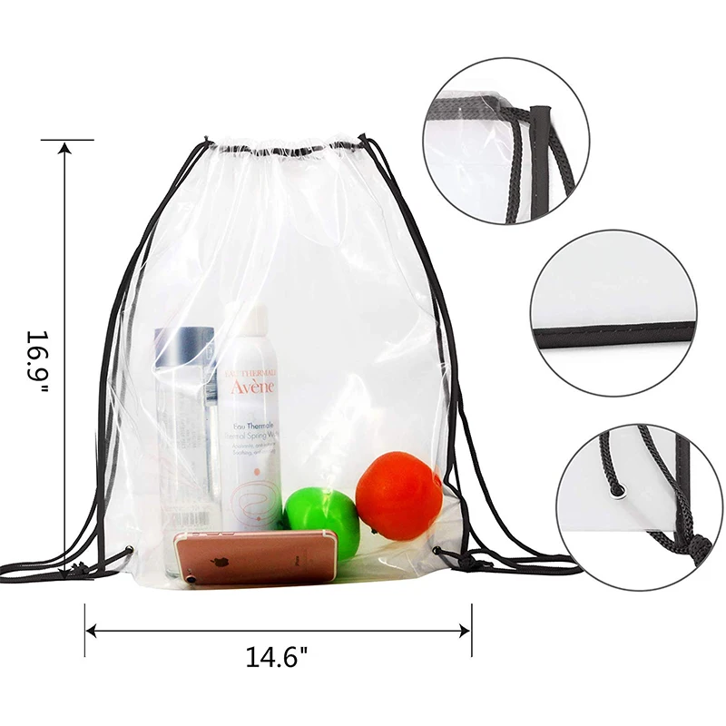 Waterproof PVC Drawstring Bag - Customizable & Recyclable