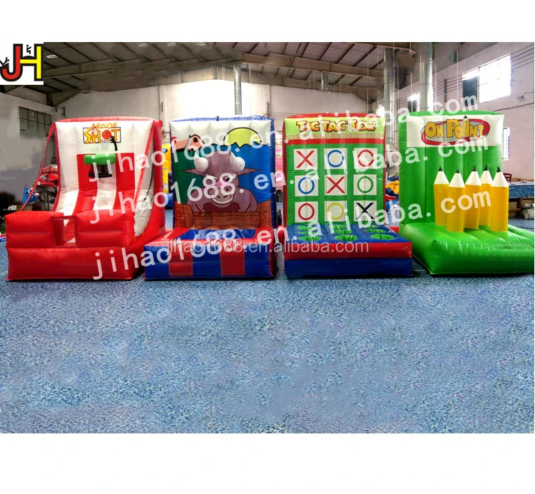 Inflatable 4 In 1 Carnival Games Inflatable Challenge Sport Game For ...