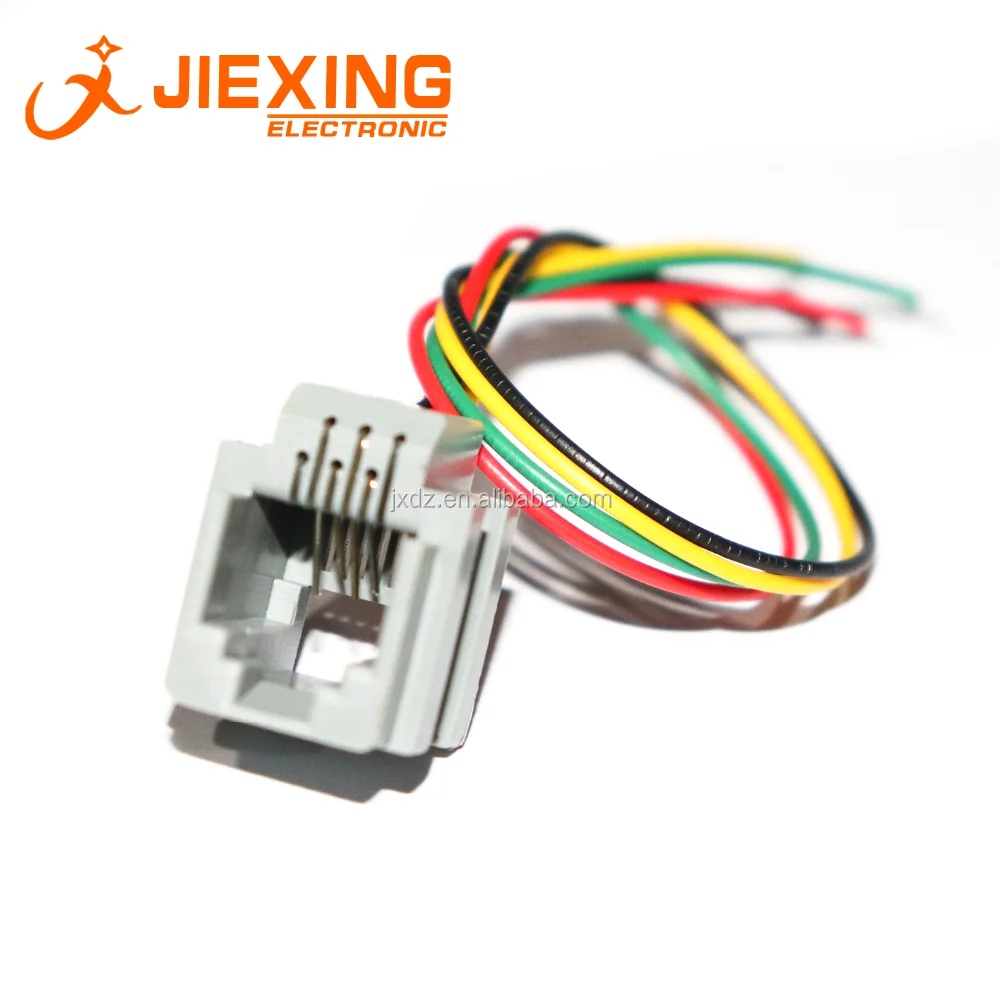 RJ11 6P4C Female Interface Socket with 10cm Cable Length