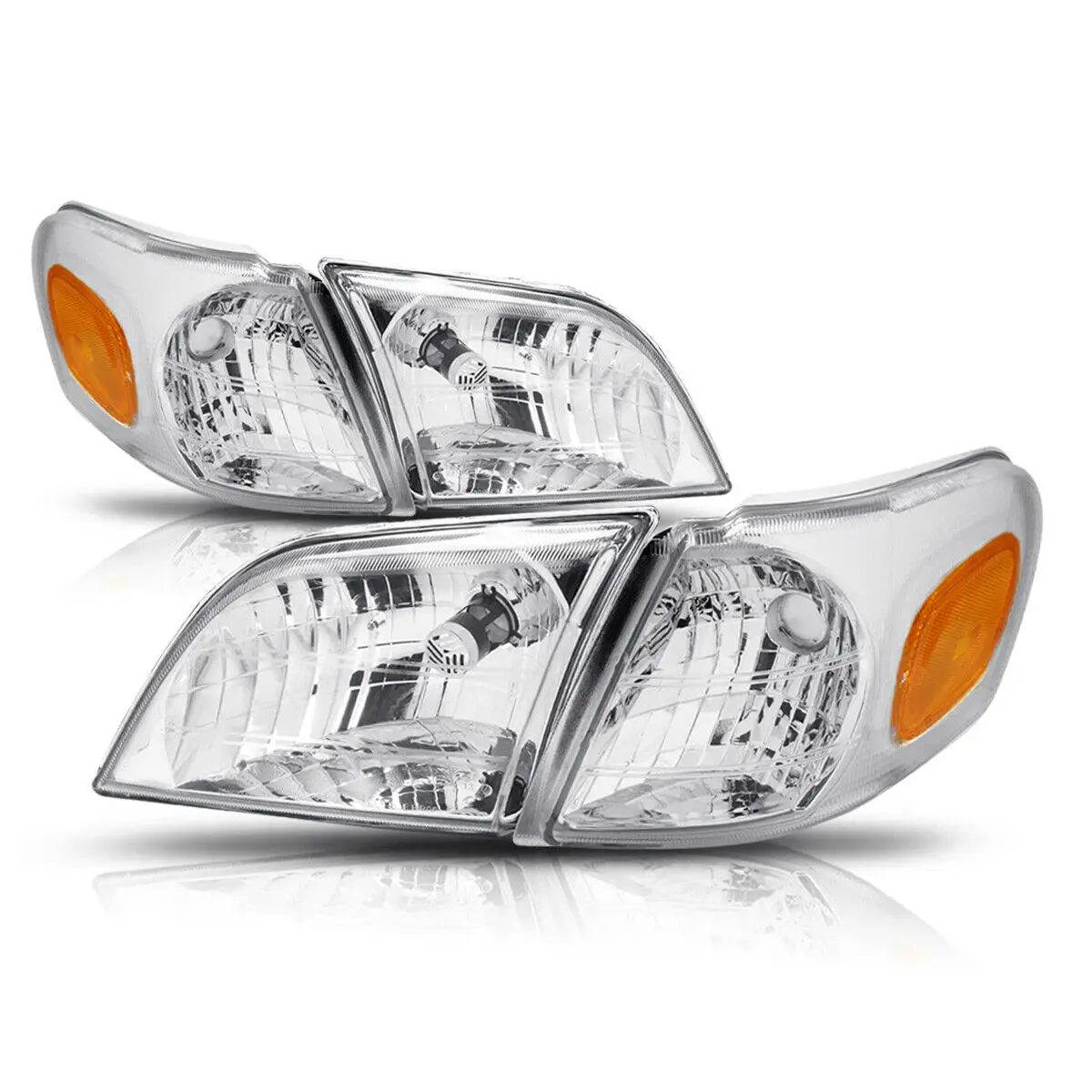 Chevrolet Venture Headlights - KINGSTAR Clear Len+chrome Bezel