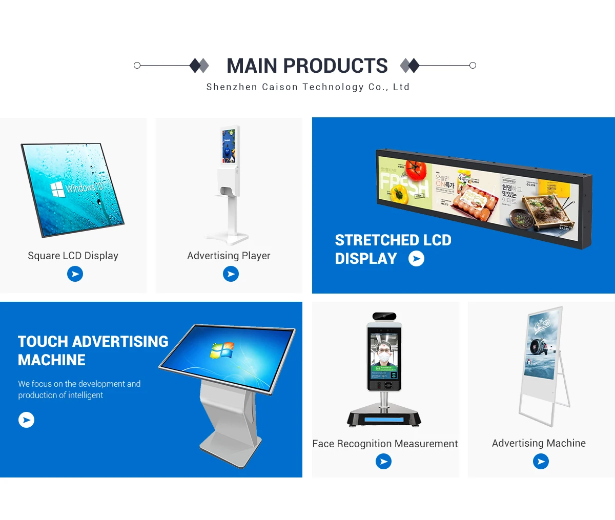 Shenzhen Caison Technology Co., Ltd. - Stretched Bar Monitor, LCD Screen