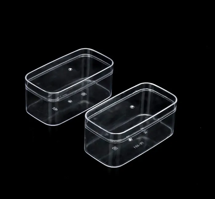 Food Grade Transparent Rectangular Cake Plastic Food Container Box ...
