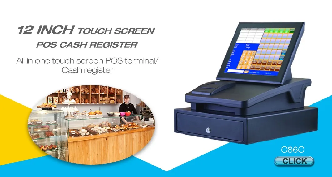 Colorful All In One Touch Screen Pos Cash Register With Printer,Cash ...