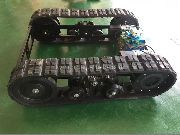 Tracked Vehicle Chassis Light Rubber Track Undercarriage Fire Fighting ...