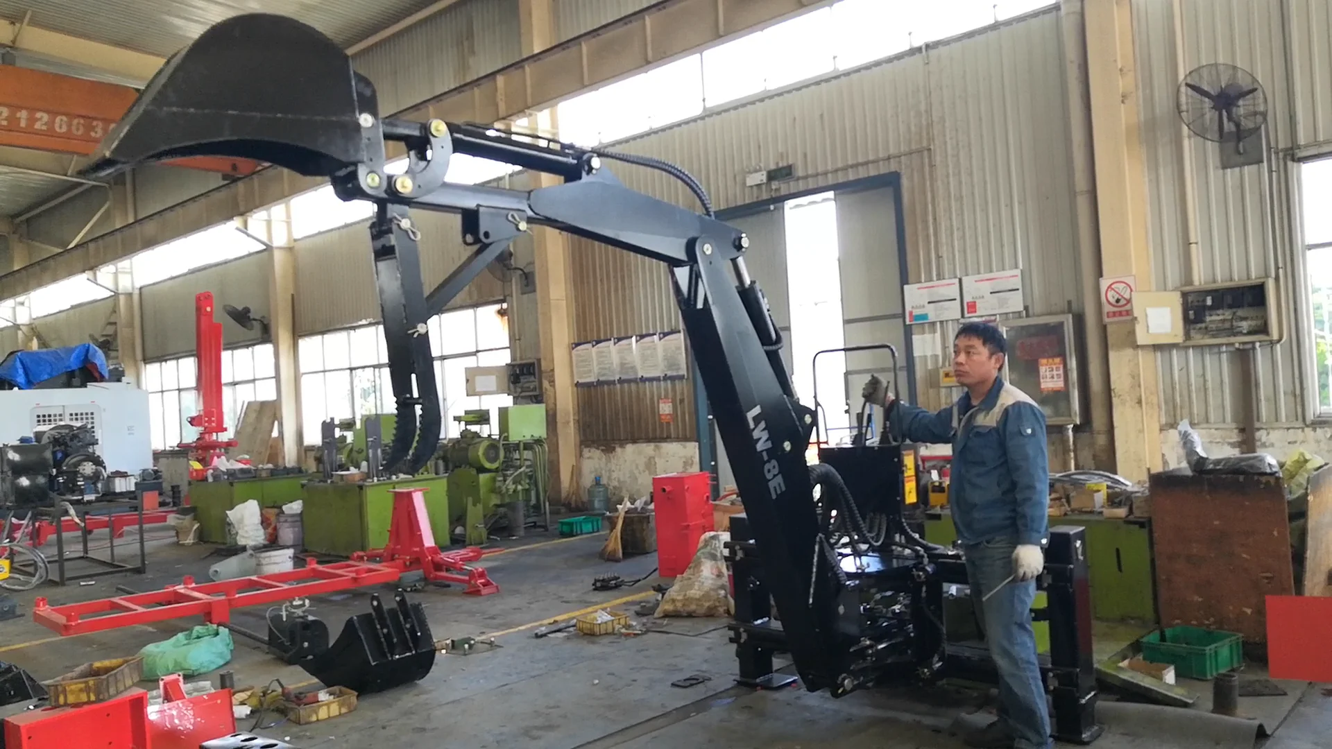 Lw Series Backhoe Loader Compact 3 Point Hitch Backhoe For Tractors ...