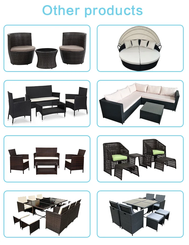 Patio Leisure Sofa Sets Garden Plastic Rattan Sofa Set With Rattan Out ...