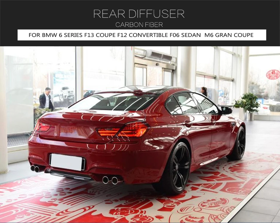 M6 Rear Diffuser Carbon Fiber for BMW F06 F12 F13 M6 Gran Coupe 2013-2019