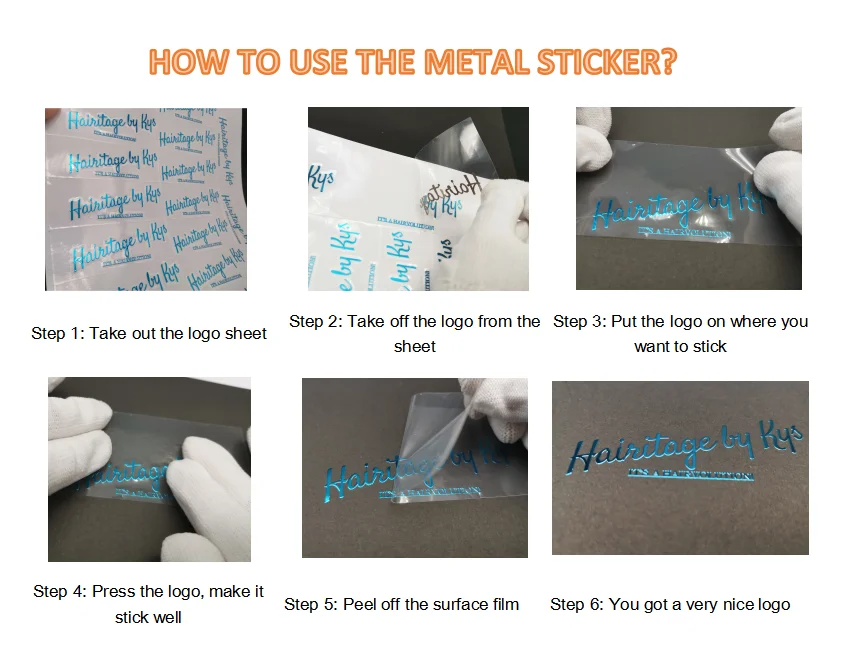 Custom Metal Brand Logo Sticker Label Engraved Gold Adhesive Metal ...