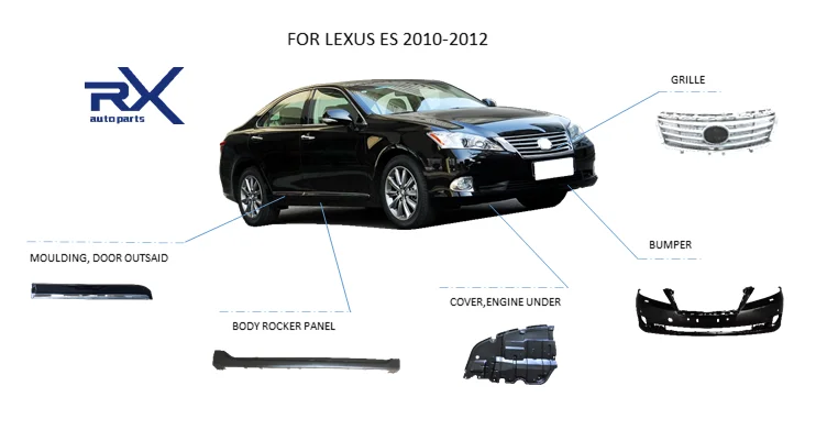 High Quality Grille Cover For Lexus Es240 350 2010 11 12 Front Bumper ...