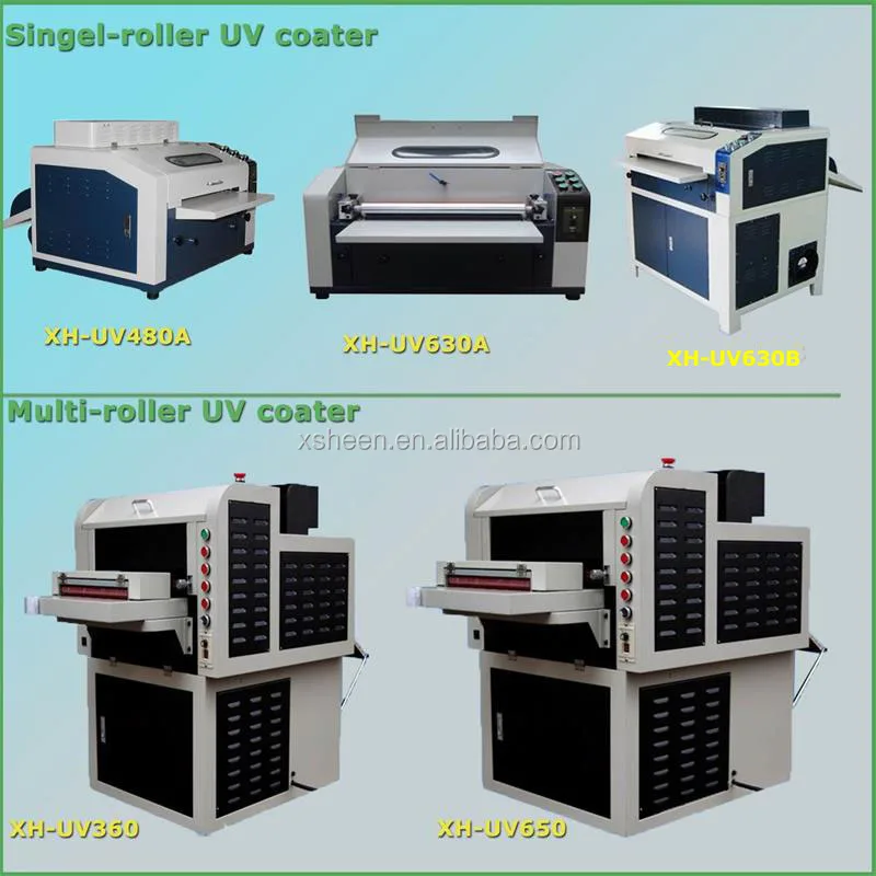 New Model Xh-uv630b Automatic Small Whole Uv Varnish Machine Uv Coating ...