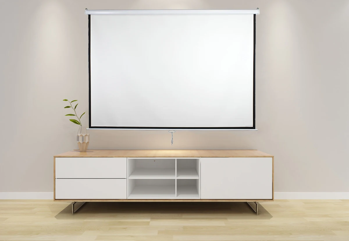 Future Slow Retract Mechanism Manual Pull-down Projector Screen