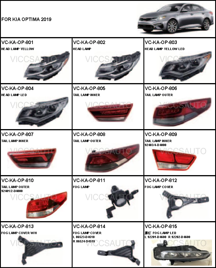 Oem 86350-d4500 For Kia Optima 2019 Auto Car Grille - Buy Auto Car ...