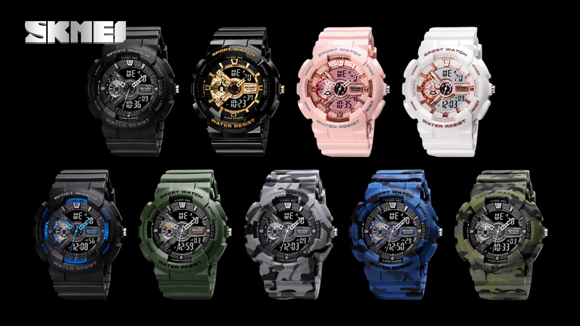 Newest Digital Sport Watch Skmei 1688 Military Analog Digital Wrist ...